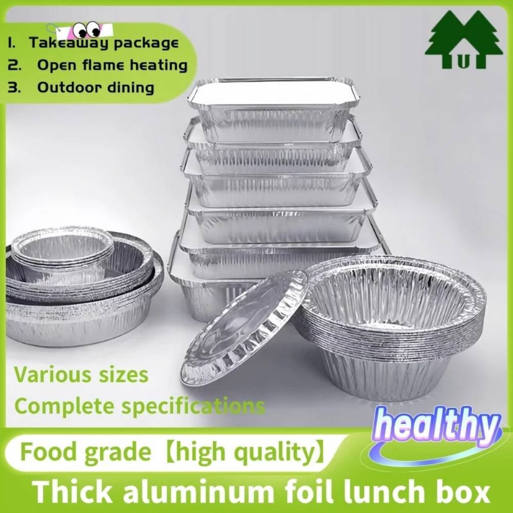 Aluminum Tray w/ Lid Rectangle Pan Food Container | Shopee Philippines