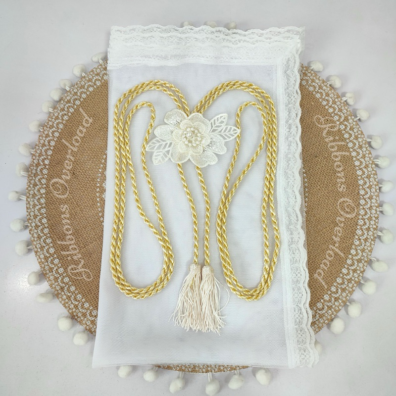 Flower Pearl Bridal cord with Secondary Veil | Sold per set | Shopee ...