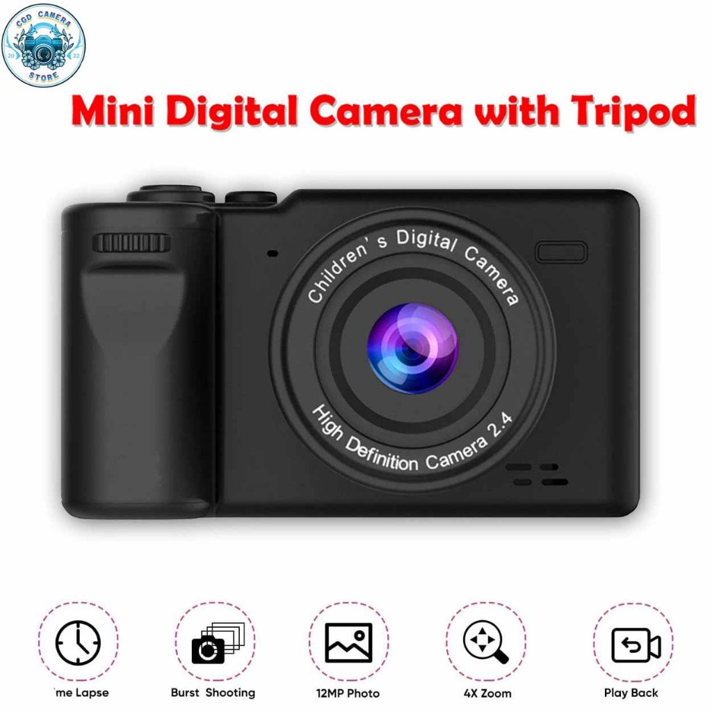 Mini Digital Camera 2.4 inch 8x Digital Zoom Recording Videos ...