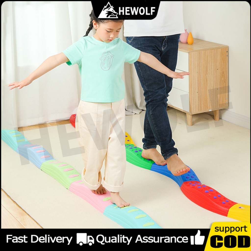 Wavy Circle Balance Beam Set Tactile Stepping Stone Indoor Outdoor Toy ...
