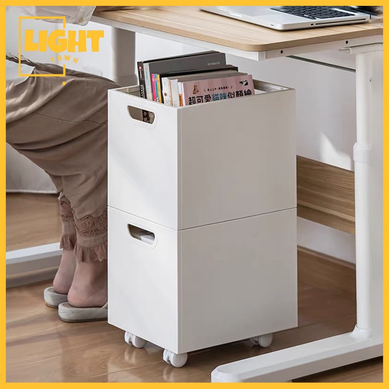 Storage Box With Wheel Book Stationery With Wheels Multipurpose ...
