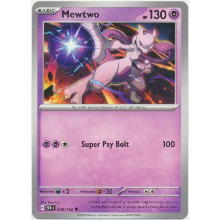 [EN] [SCR] 059/142 - Mewtwo - Uncommon - SV07: Stellar Crown - Pokemon ...