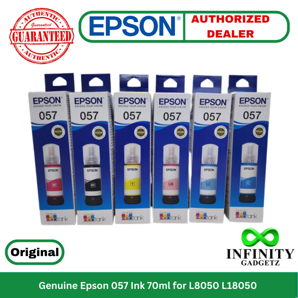 Genuine Epson 057 Ink 70ml for L8050 L18050 | Shopee Philippines