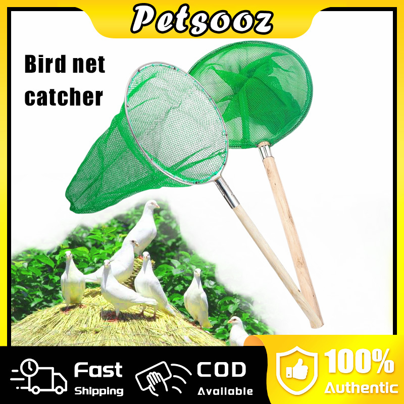 1 Set Bird Catcher with Wooden Handle Flexible Bird Catching Net ...