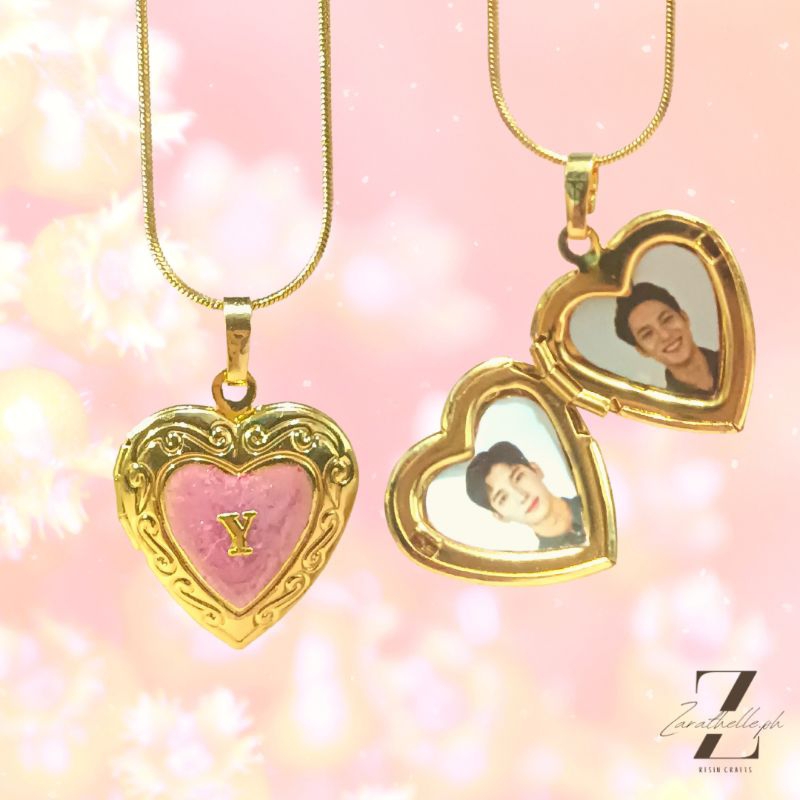 ZARATHELLE | Initial Locket Necklace (with free box) | Shopee Philippines