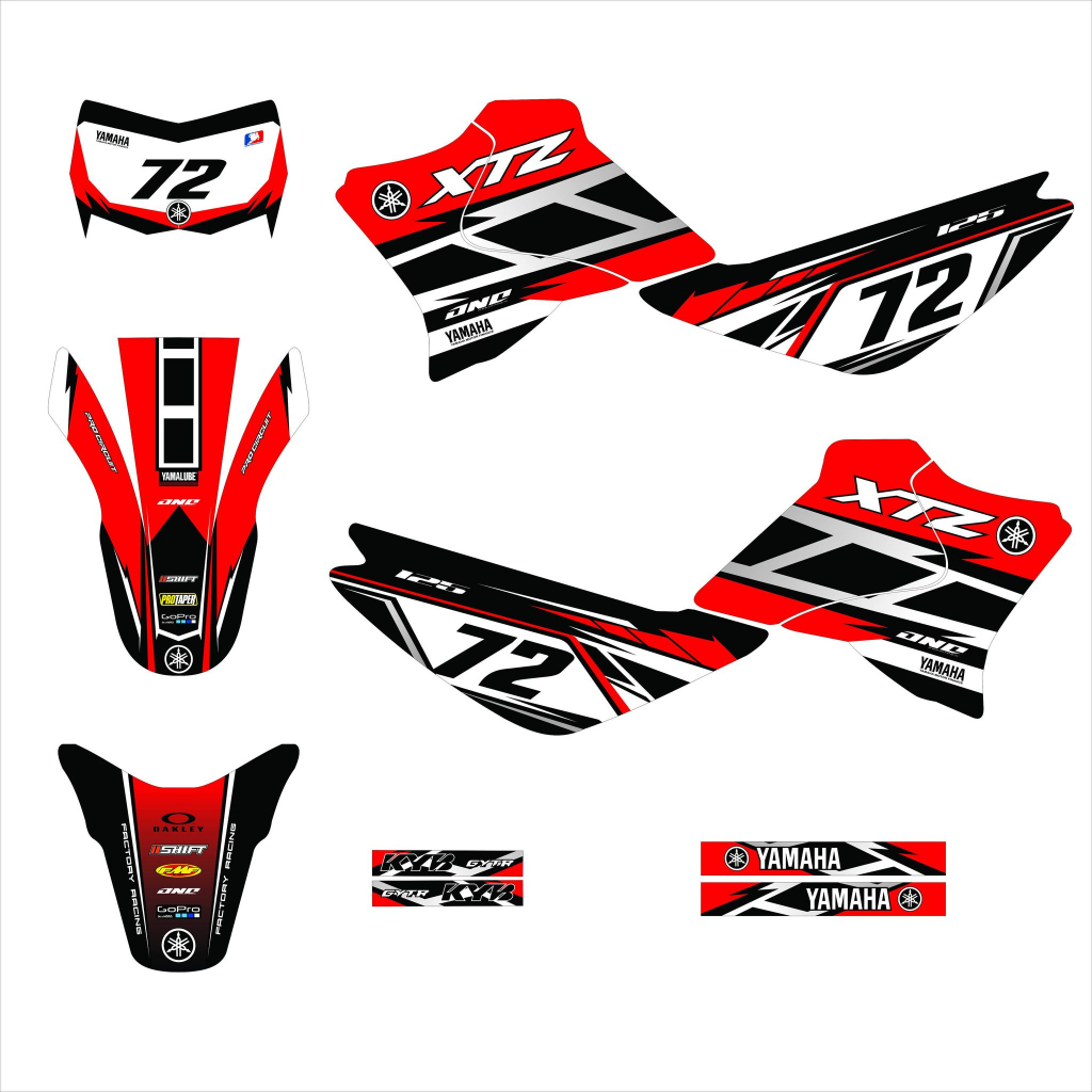 Yamaha XTZ 125 Graphics kit Sticker Decal | Shopee Philippines