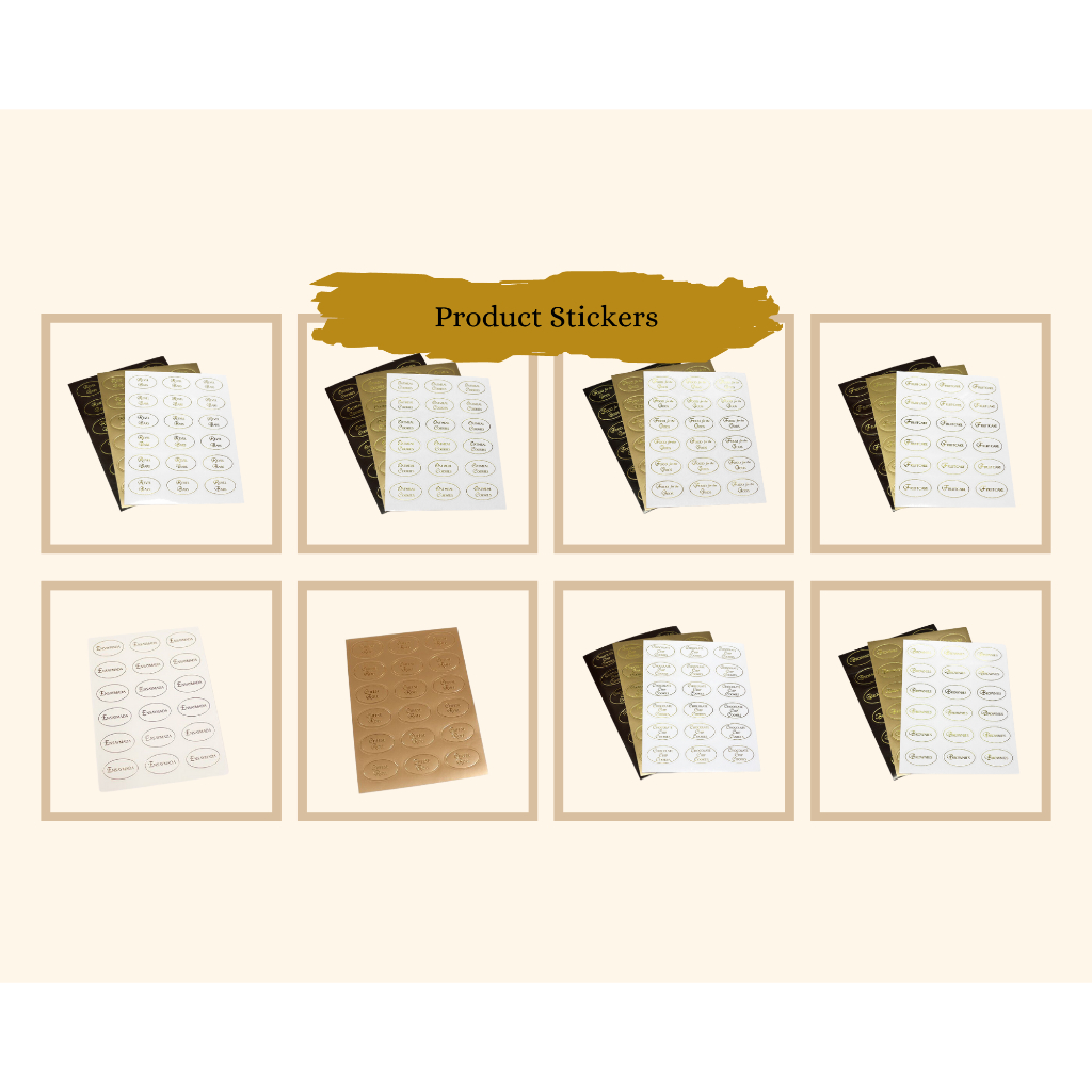 180 pcs - Product Sticker Labels (⅞" x 1⅜" Oval Sticker) | Shopee ...