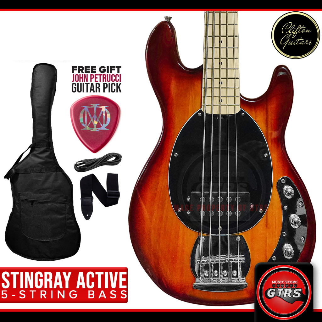 Clifton Stingray 5-String Bass Guitar with Active Pickups | Shopee ...