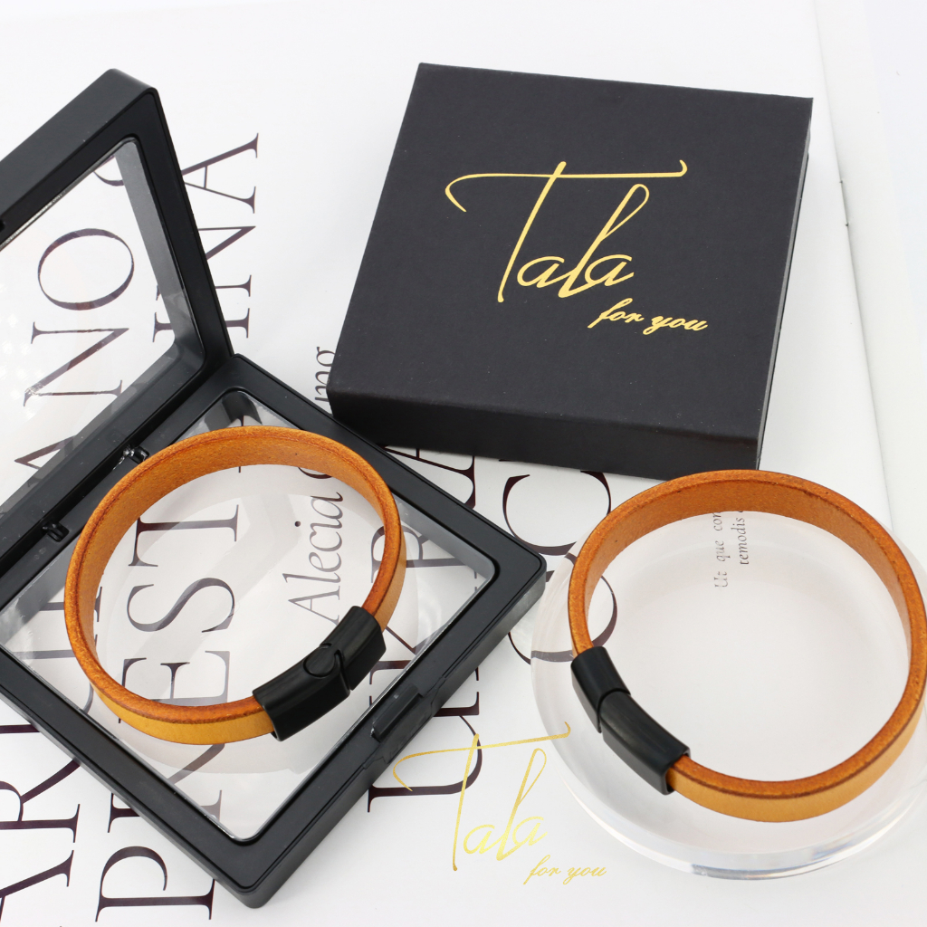 Tala for you Genuine Leather Bracelet for Men Vintage Series With ...