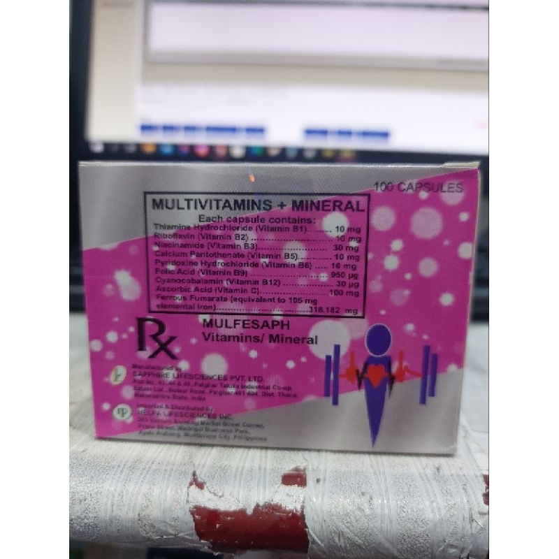 MULTIVITAMINS + MINERAL CAPSULE 100'S | Shopee Philippines