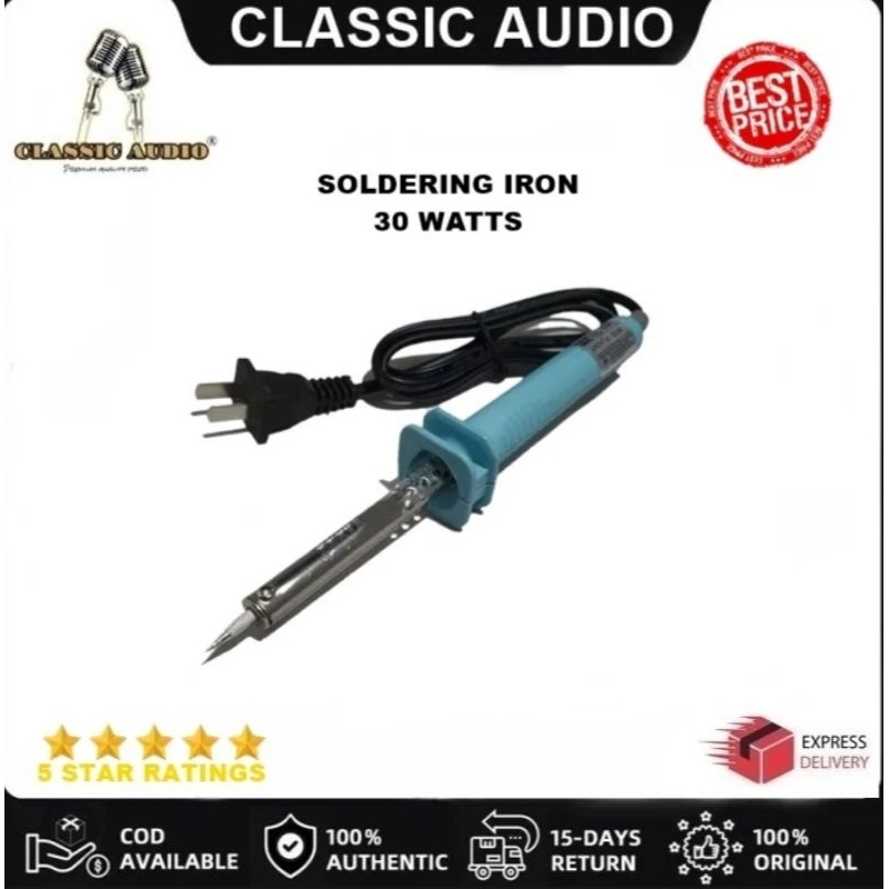Soldering Iron 30w Classic Audio Iron Heavy Duty Long life Tip ...