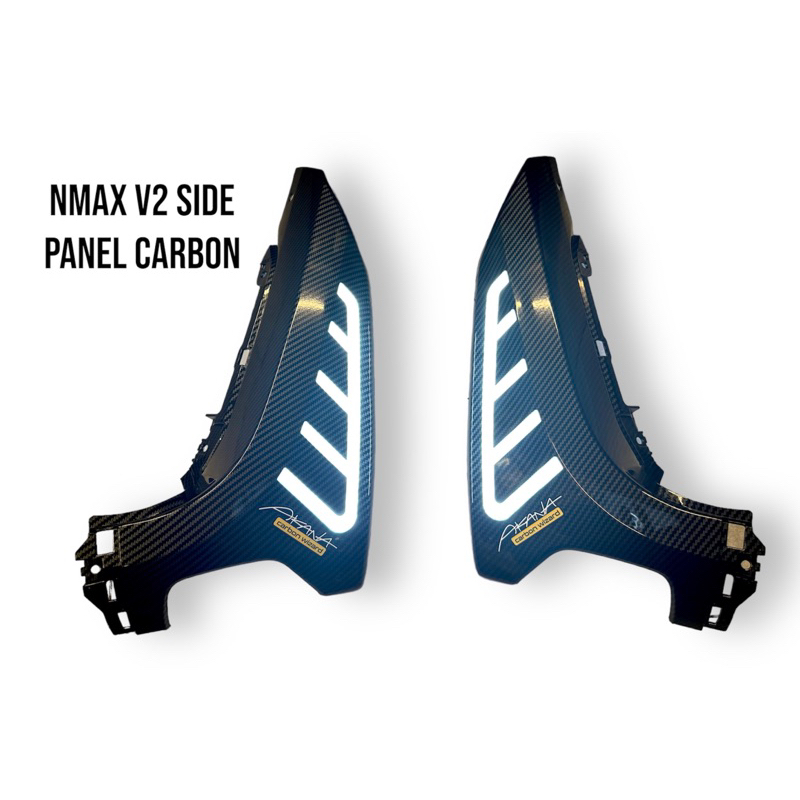NMAX V2 SIDE PANEL CARBON WITH LED LIGHT | Shopee Philippines