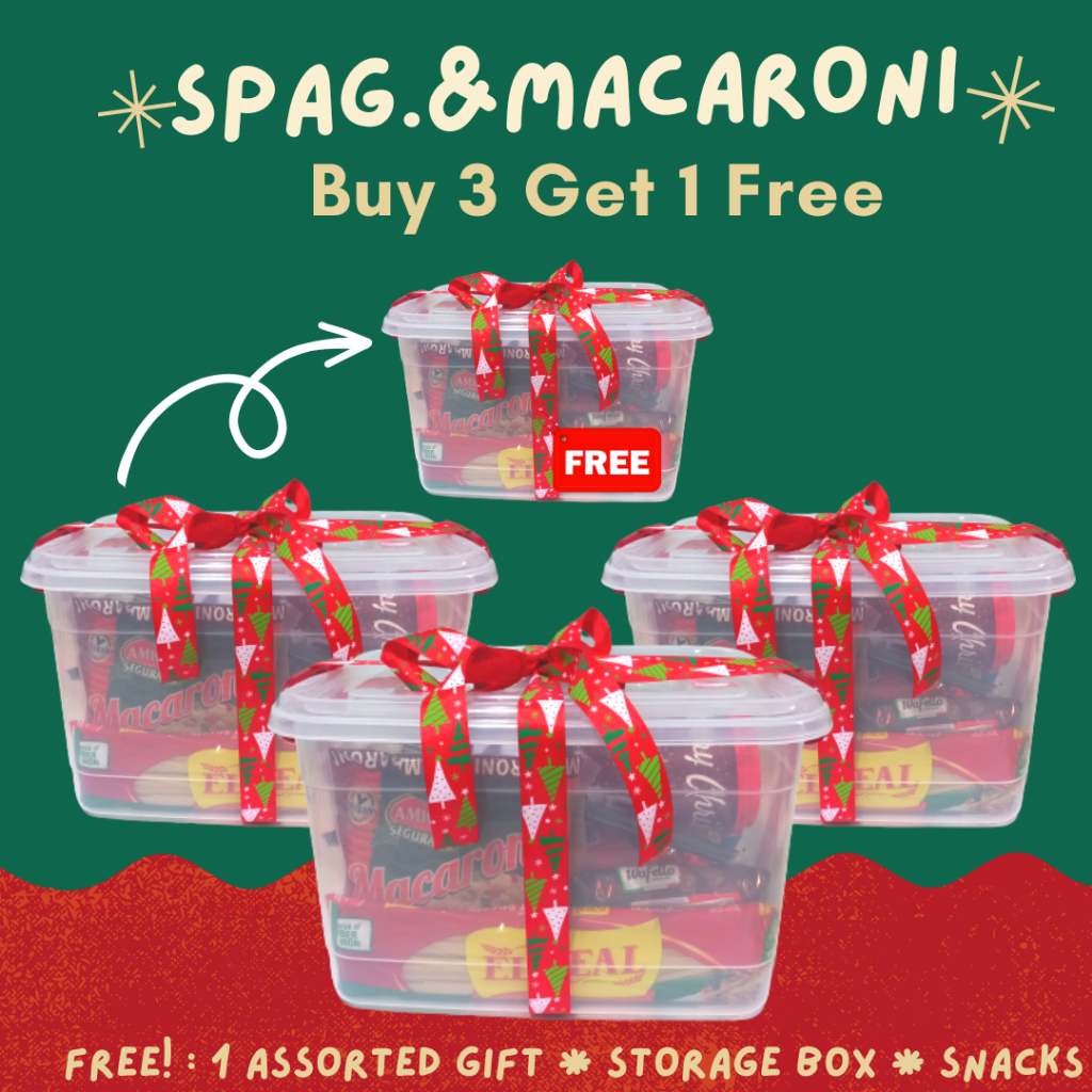 BUY 3 GET 1 FREE 1/2 kg Spaghetti Set and Macaroni Salad Giveaways ...