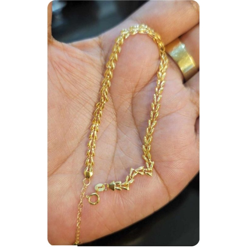 18K Saudi Gold PALAY BRACELETS ️ PAWNABLE & COD | Shopee Philippines