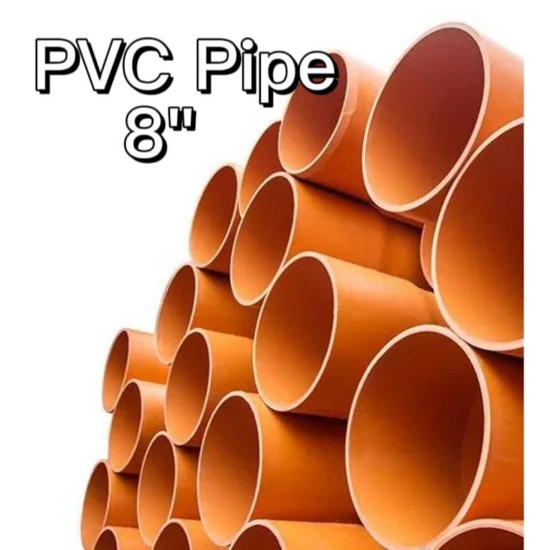 PVC Orange Pipe 8 inches (200mm) sold per 50cm, 100cm, 150cm | Good ...