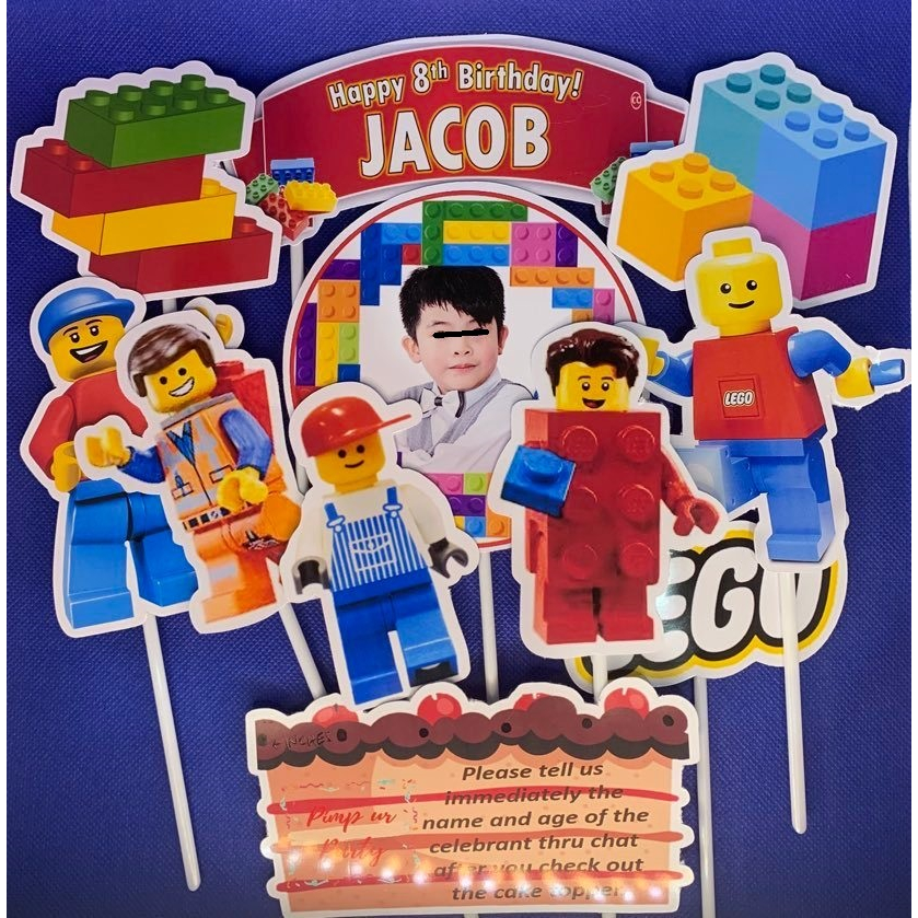 LEE GO CAKE TOPPERS with personalized name at age | Shopee Philippines