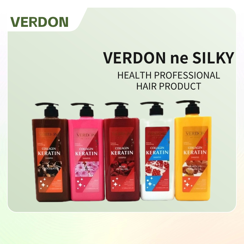 Official Original VERDON SHAMPOO COLLAGEN KERATIN 1000ml | Shopee ...