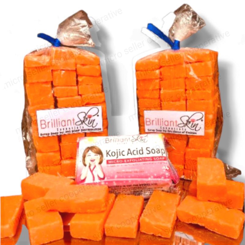 brilliant Kojic acid soap original scrap set 1/4 kilo | Shopee Philippines
