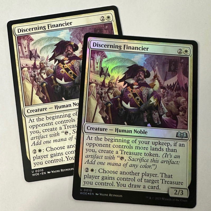 DISCERNING FINANCIER | WOE WILDS OF ELDRAINE | HUMAN NOBLE | WHITE ...