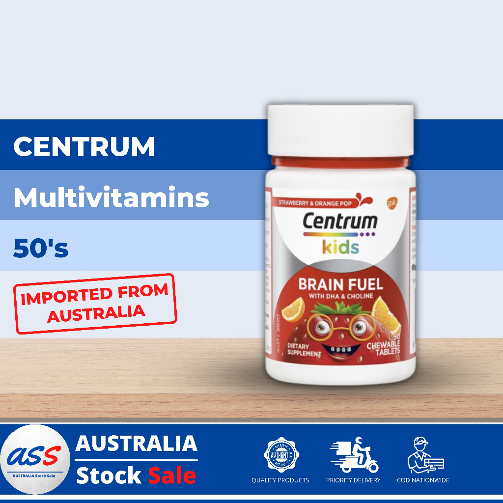 Centrum Kids Brain Fuel (50 Tablets) | Shopee Philippines
