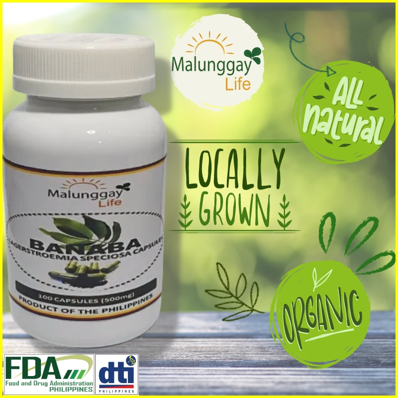 Banaba Capsule 500mg natural locally grown and farm grown | Shopee ...