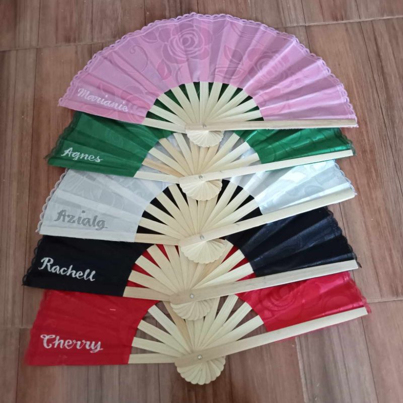 Personalized / Customized Bamboo Foldable Fan PAMAYPAY with Free ...
