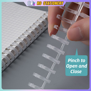 30 Hole Loose-Leaf Plastic Binding Ring DIY Notebook Binding Spiral ...