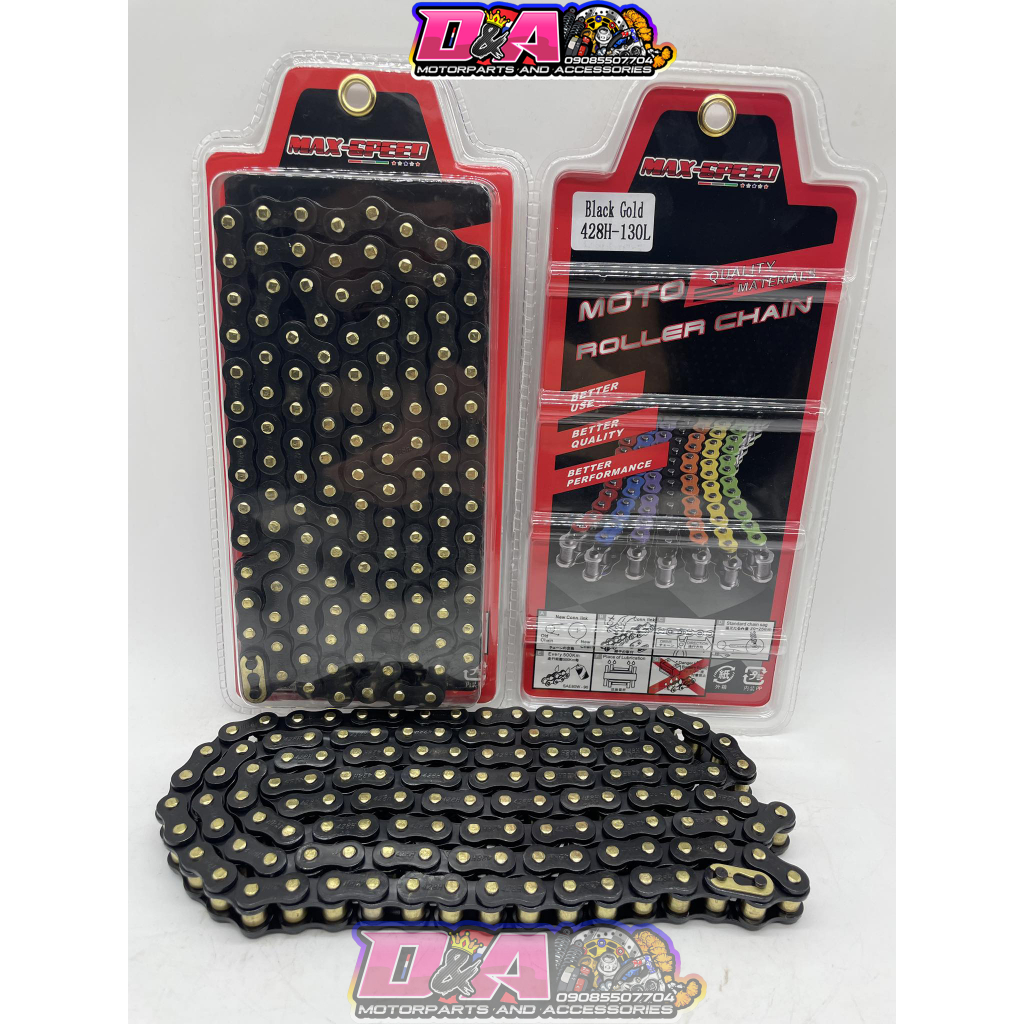 Motorcycle Chain Color 428H -130L/415-130L (Made in Thailand) | Shopee ...