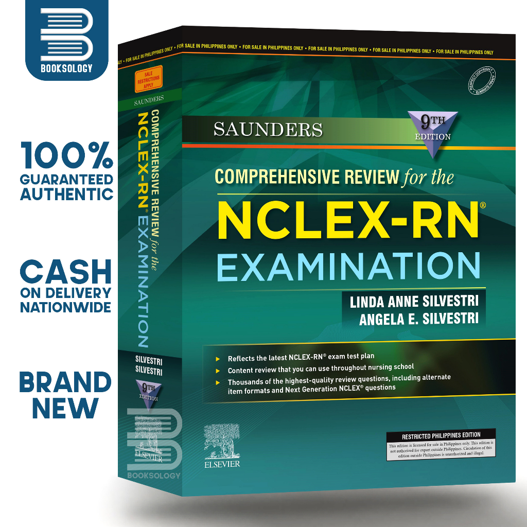 NCLEX - RN EXAMINATION Ninth Edition - Linda Anne Silvestri (7th 8th 9th) | Shopee Philippines