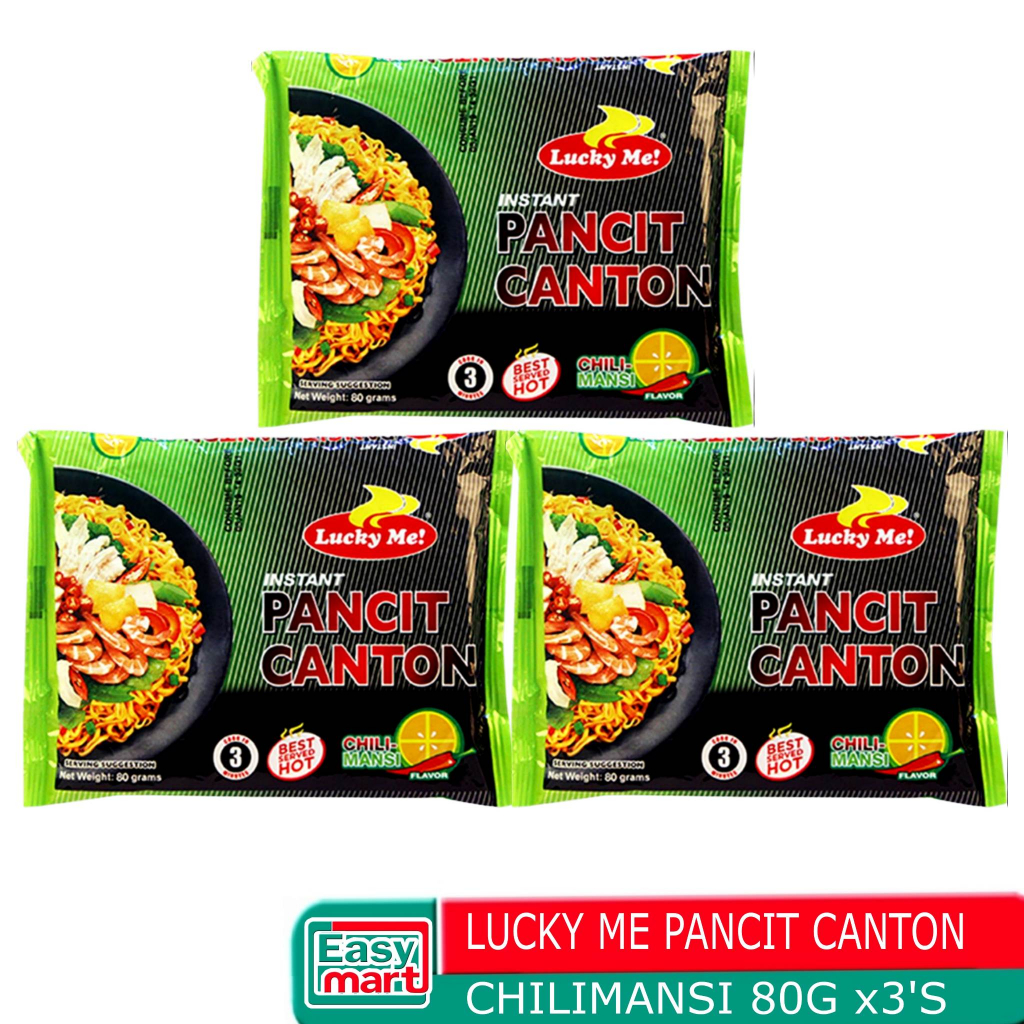 Easy.Mart Lucky Me Pansit Instant Canton Chilimansi Noodles 80gx3's ...