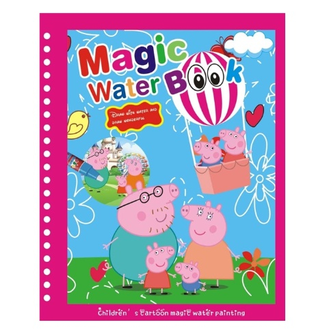 Magic Coloring Book Reusable Kids Drawing Book Magic Pen Drawing Book ...