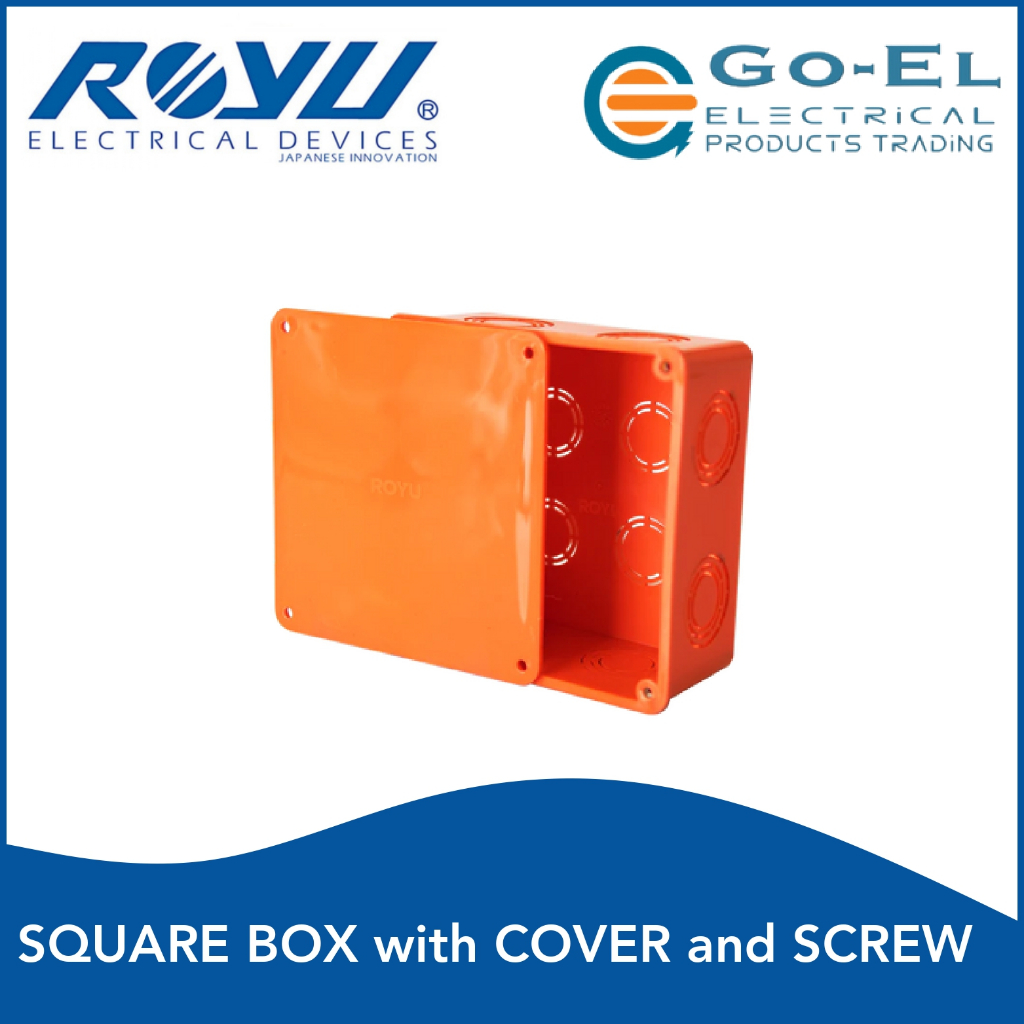 ROYU Square Box with Cover and Screw | Shopee Philippines