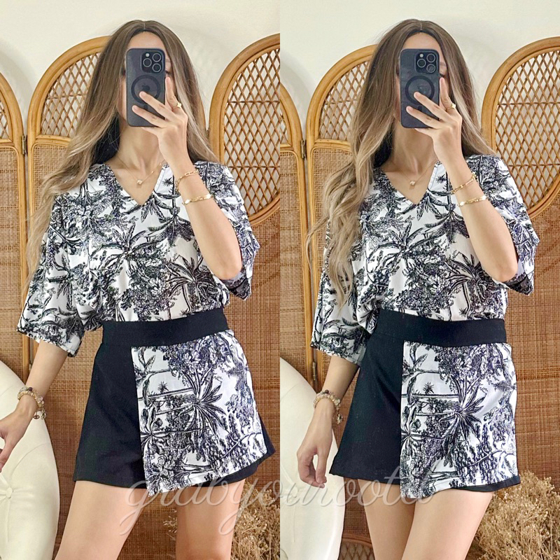Kendra Top and Skort Set - grabyourootd | Shopee Philippines