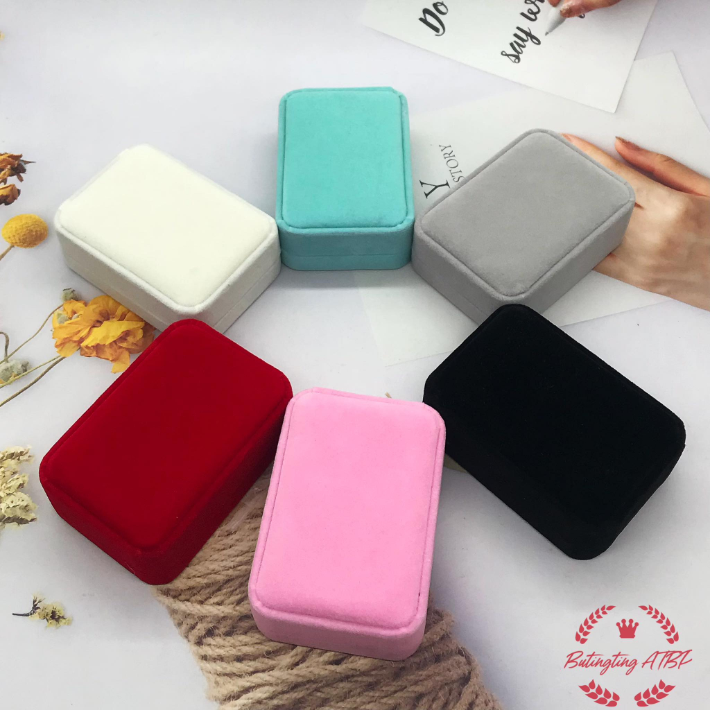 velvet High-end jewelry box necklace box 7x10cm | Shopee Philippines