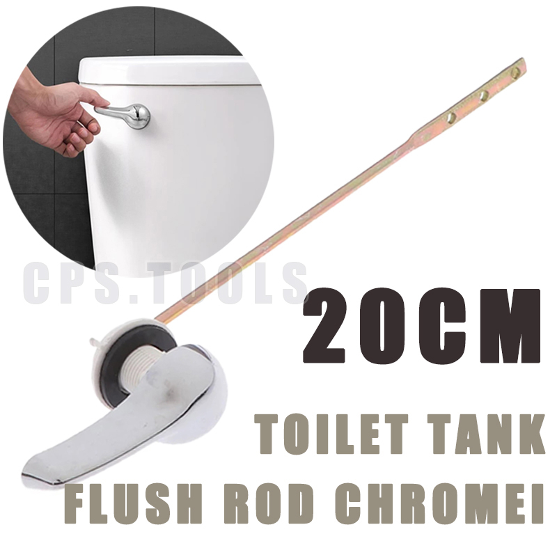 20CM Universal Toilet Tank Flush Lever Chrome Toilet Wrench Iron Handle ...