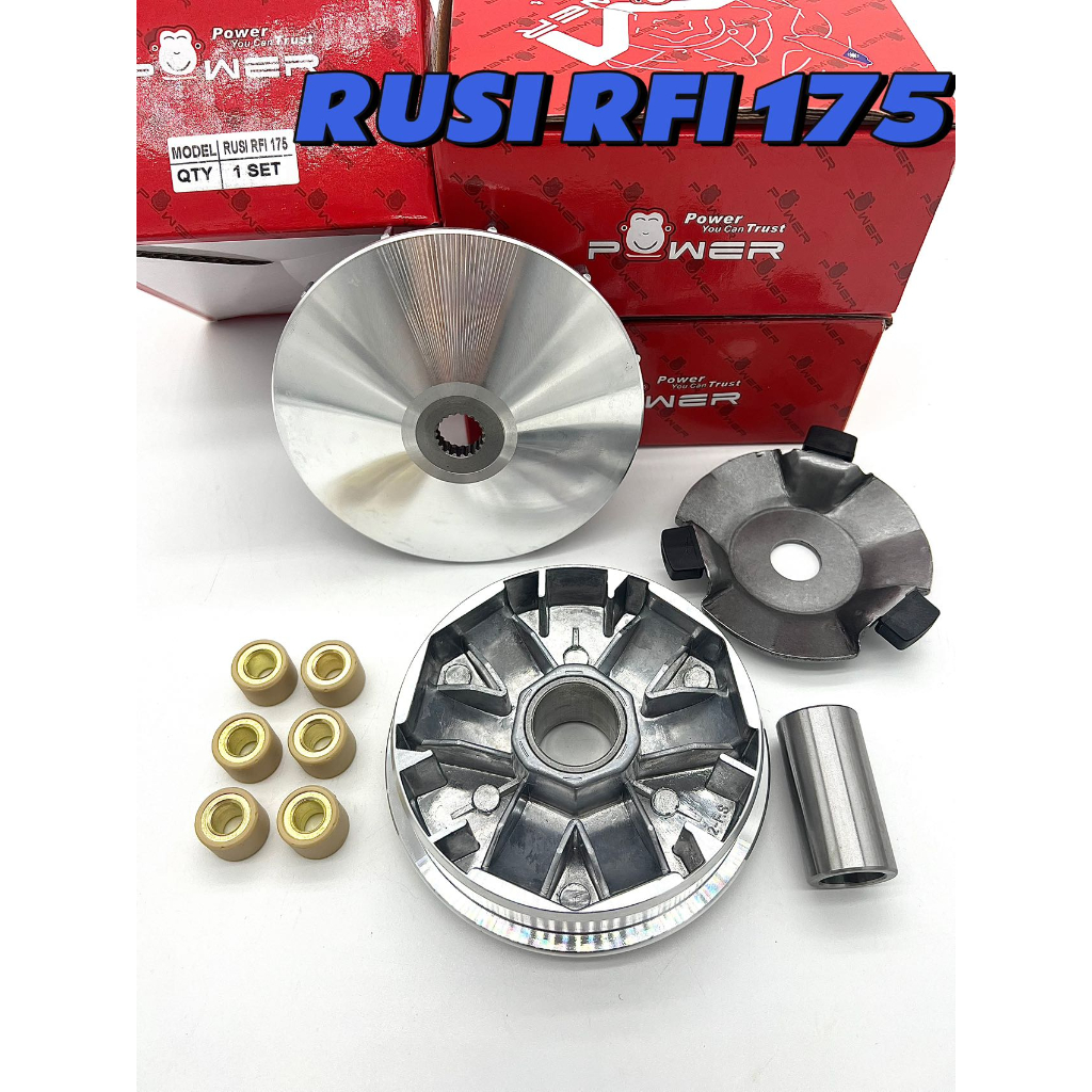 M.POWER STOCK PULLEY SET FOR RUSI RFI 175 With Drive Face & Bola (Made ...