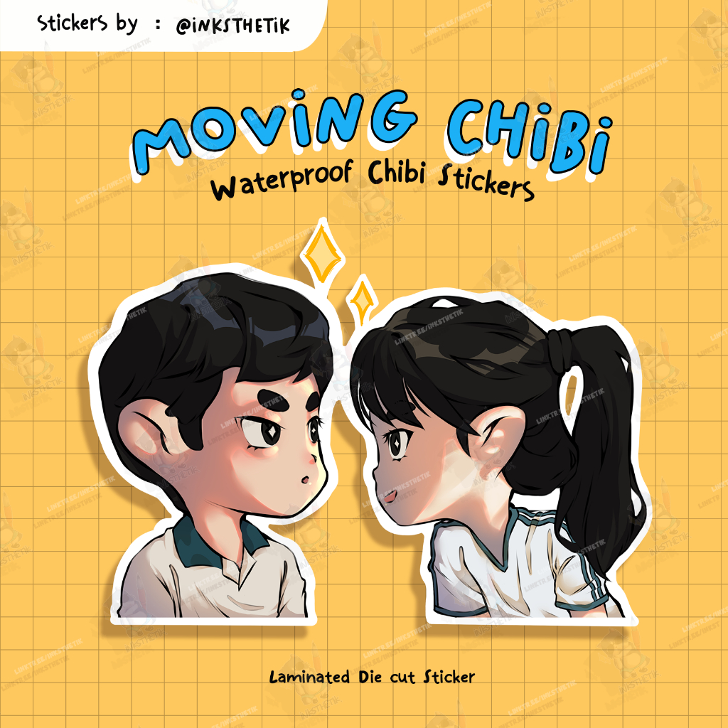 MOVING Kdrama sticker| Kim Bong-seok | Jang Hee-soo | Waterproof ...