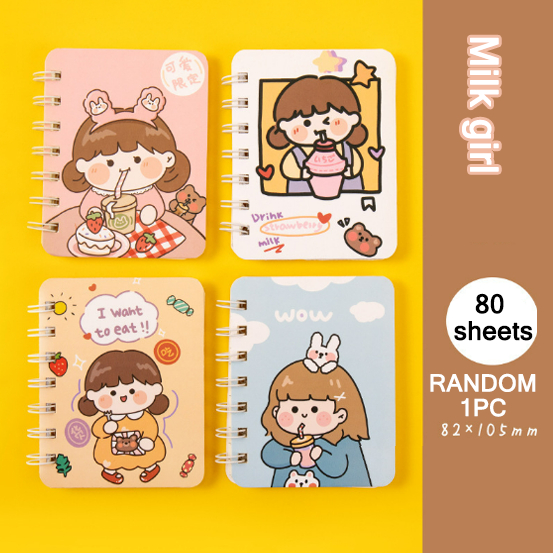 A7 Japanese Style Cartoon Pocket Book Notepad Office Stationery School ...