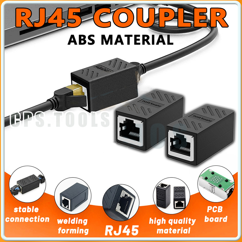 RJ45 Ethernet Cable Adapter Connector Network Straight-through ...