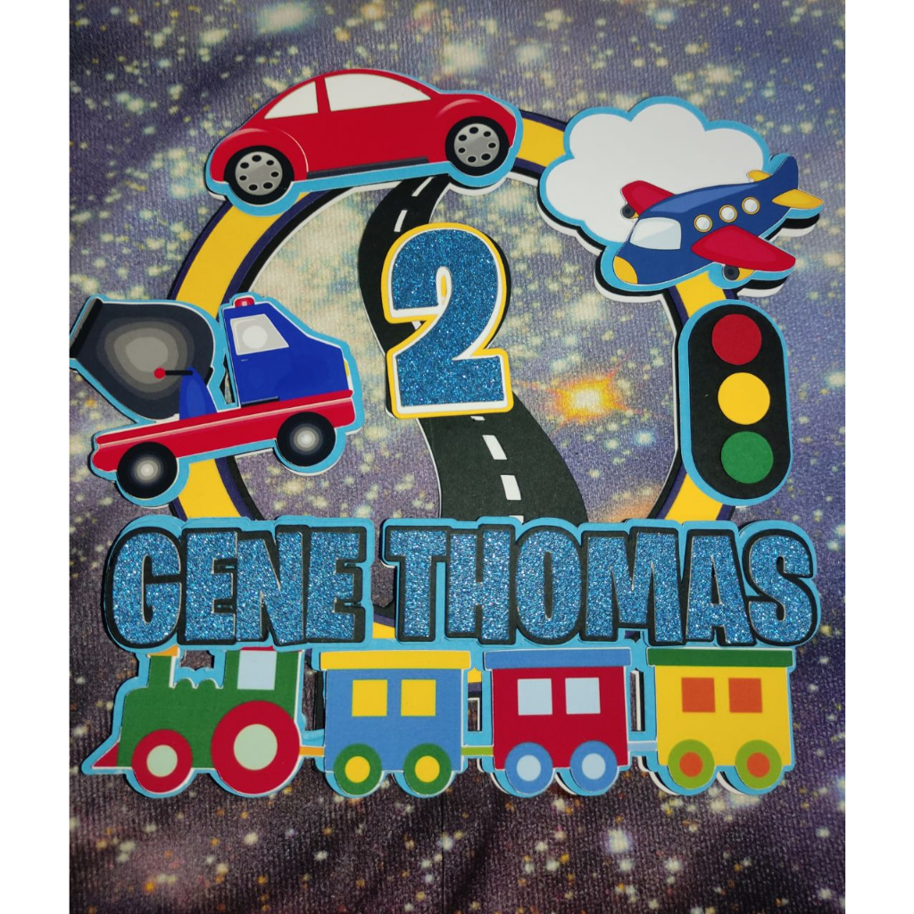 Transportation Customized Cake Topper | Shopee Philippines