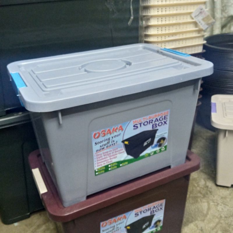 AESTHETIC COLOR MULTIPURPOSE 28LITER STORAGE BOX | Shopee Philippines