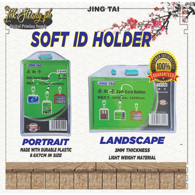 JING TAI CARD HOLDER TRANSPARENT T-014V/T-014H (10 PCS ) | Shopee ...