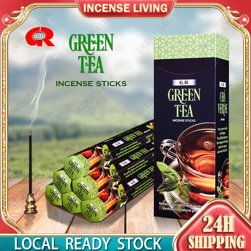 GR Green Tea Incense Sticks (20 Sticks Per Box) | Shopee Philippines