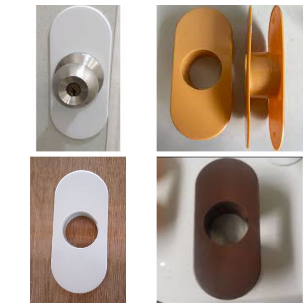 PVC DOOR PAD PROTECTOR / DOORKNOB HOLE/BISAGRA BROWN ,WHITE ,D-BROWN ...