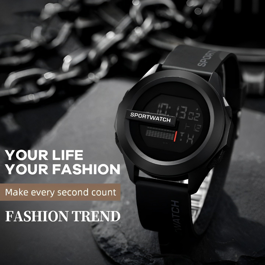 Original waterproof men's digital light watch outdoor sports watch ...