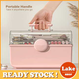 DIY Three Layer Large Capacity makeup Storage Box Multifunctional ...