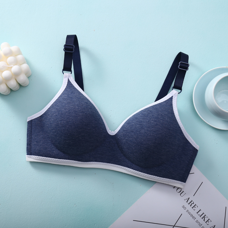 Wireless bra for women push up non wire korean cotton underwear with ...