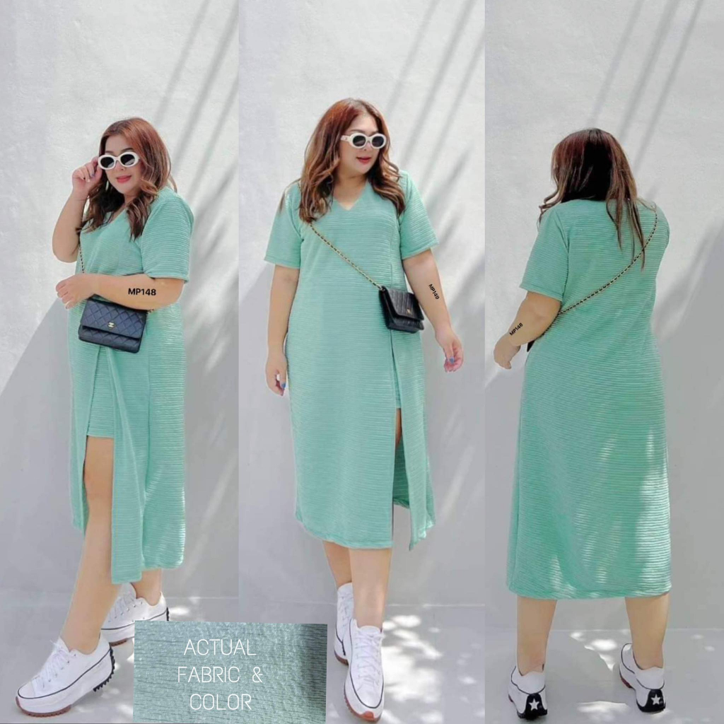 Plus Size Camilla Coordinates Midi Dress with Slit pair with 2 sided ...