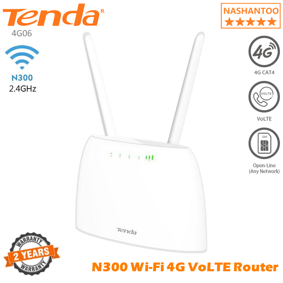 Tenda 4G06 300 Mbps 4G LTE Router Volte Cat 4 Mobile Wi-Fi Router 4G VoLTE DITO SIM | Shopee ...
