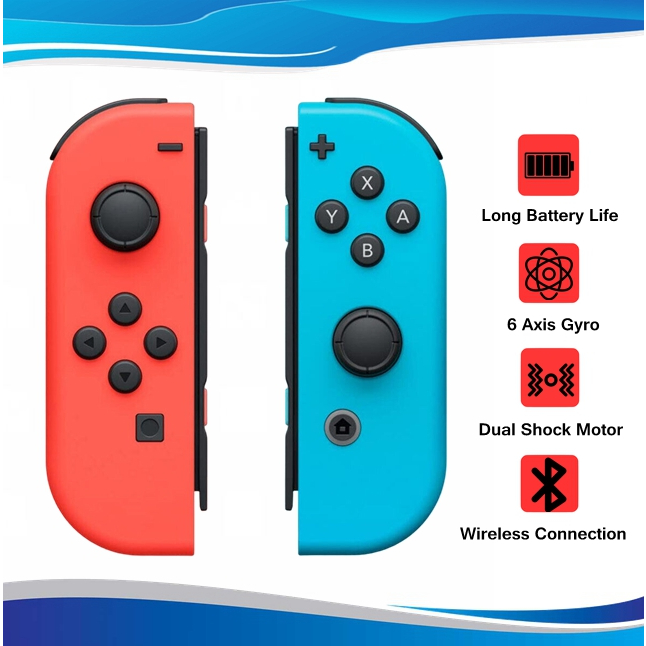 Joy Con Wireless Controller Left And Right Gamepad For Nintendo Switch ...